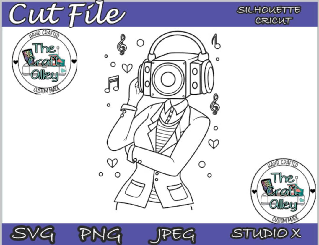 Speaker Women Cut File, Skibidi Toilet Svg for Cricut and Silhouette - Etsy