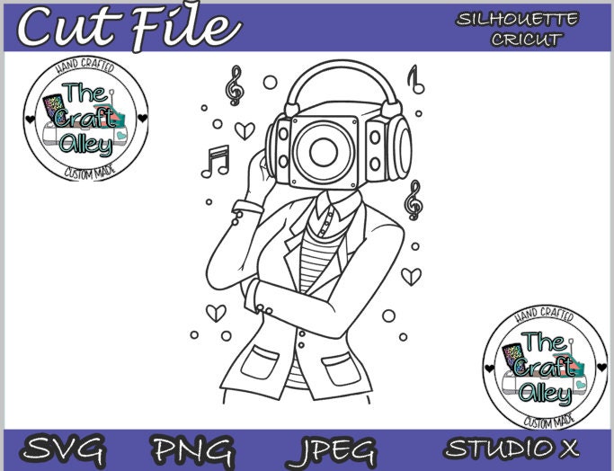 Speaker Women Cut File, Skibidi Toilet Svg for Cricut and Silhouette - Etsy