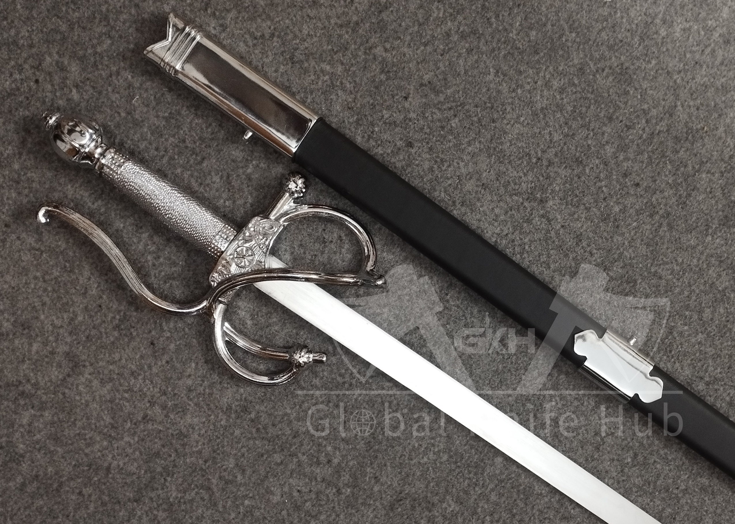 Handmade Legend Of Zorro Rapier Sword With Scabbard Medieval Sword Wedding T Best T