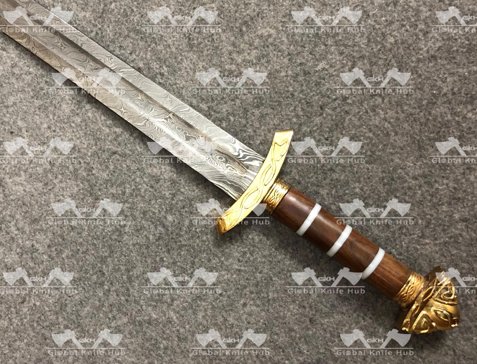 Handmade Damascus Steel Norseman Sword Nordic Sword Gift for Man ...