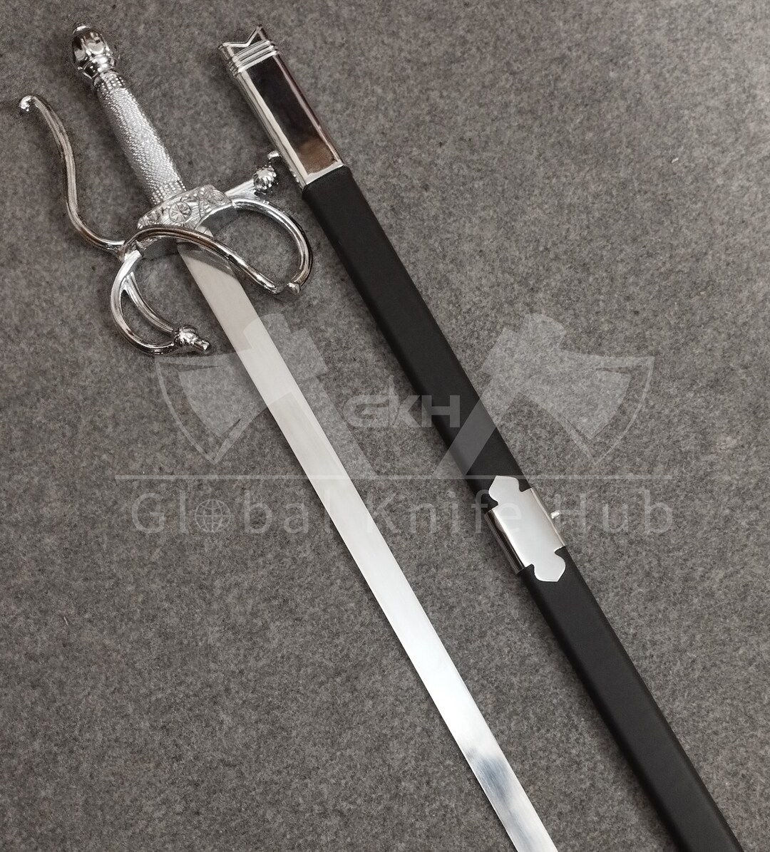 Handmade Legend of ZORRO Rapier Sword With Scabbard, Medieval Sword ...