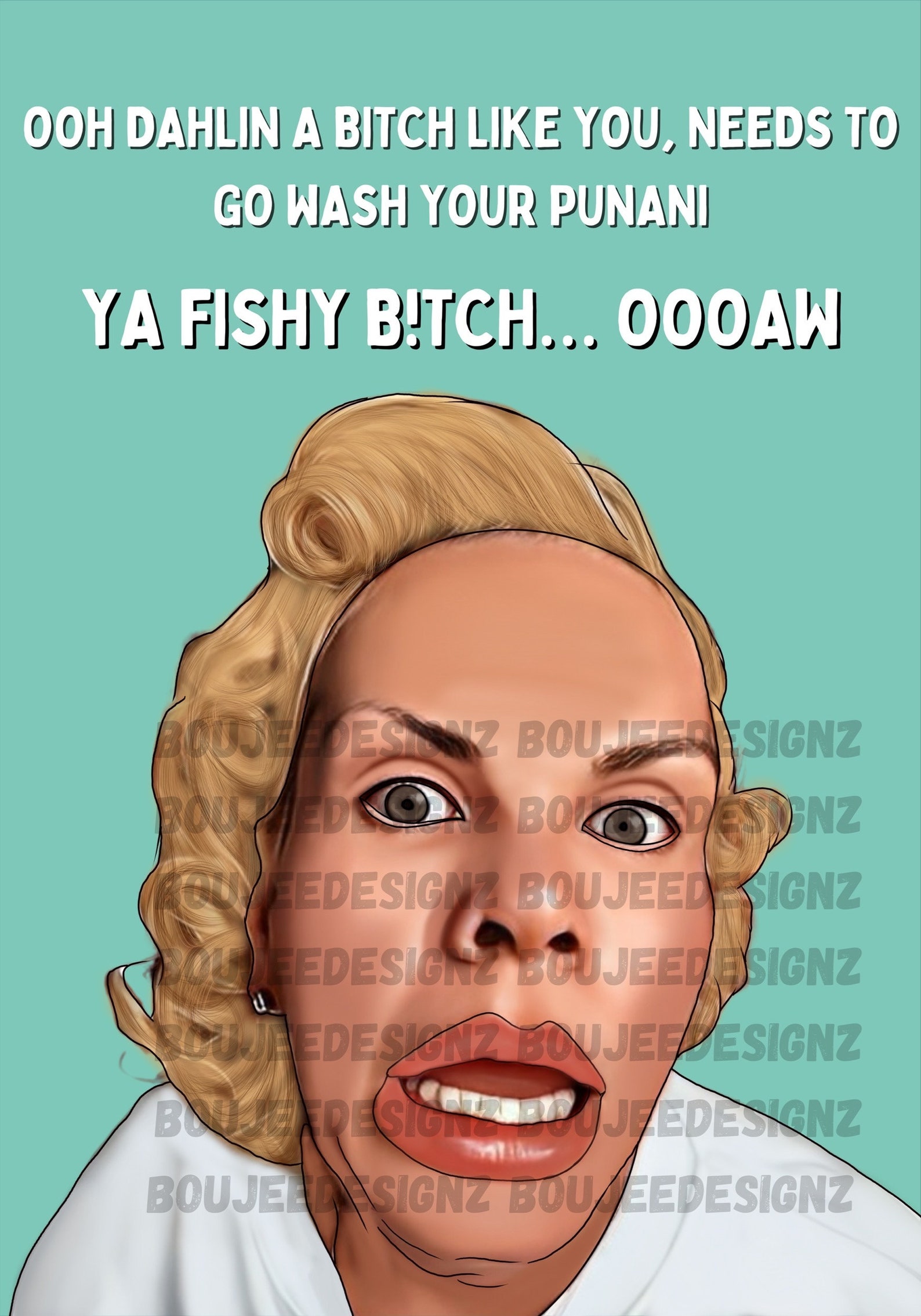 Ahh Roots Dahlin! - Chelsea Lee Art From Tiktok Inspired Greeting Card ...