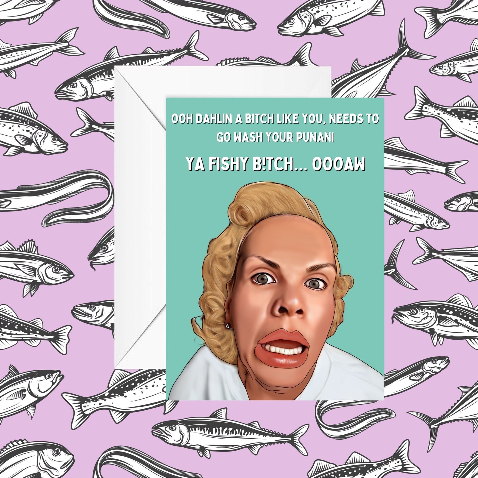 Ahh Roots Dahlin! - Chelsea Lee Art From Tiktok Inspired Greeting Card ...