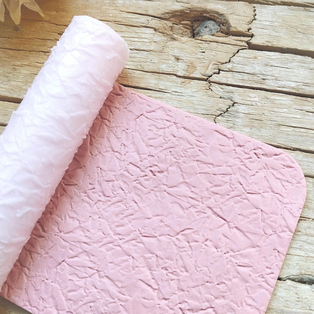 Crumbled Paper Texture Roller, Polymer Clay Tools, Seamless Pattern ...
