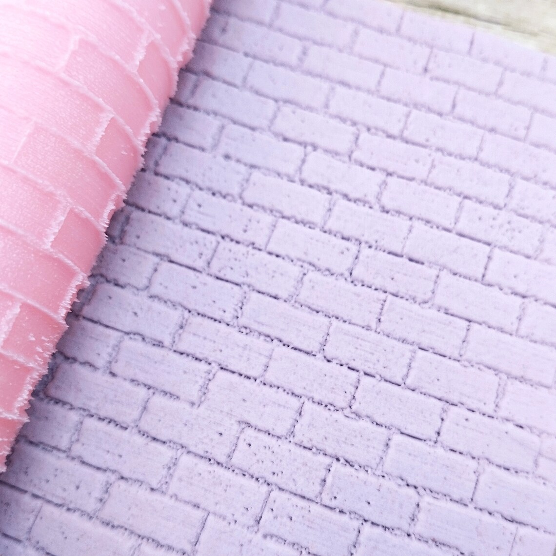 Rustic Bricks Wall Texture Roller Polymer Clay Tools Seamless Pattern ...
