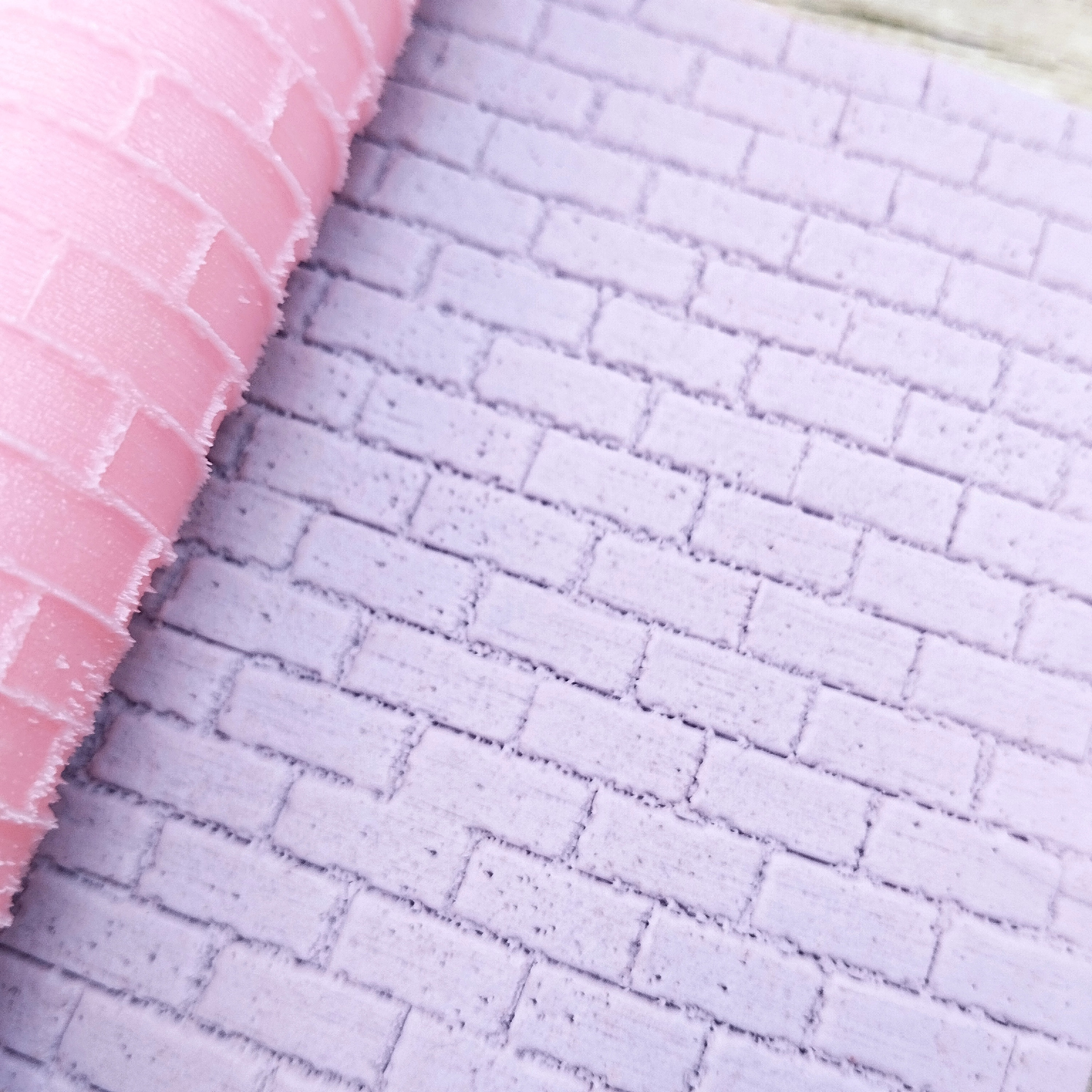 Rustic Bricks Wall Texture Roller Polymer Clay Tools Seamless Pattern ...