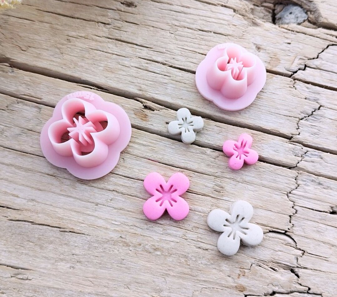 Wallflower Flower Cutter for Polymer Clay Tools Jewlery Diy Earring ...