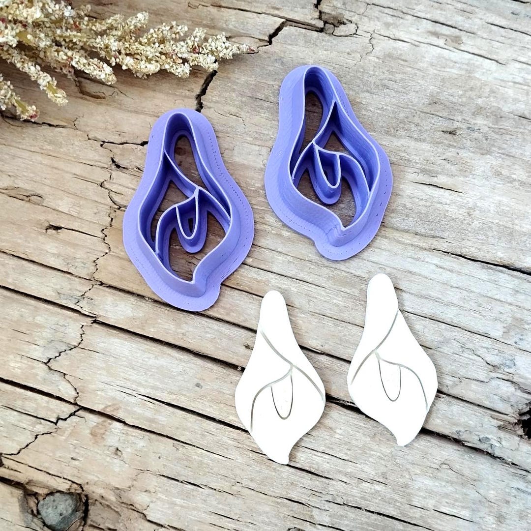 Calla Lily Flower Cutter for Polymer Clay Tools Jewlery Diy Earring ...