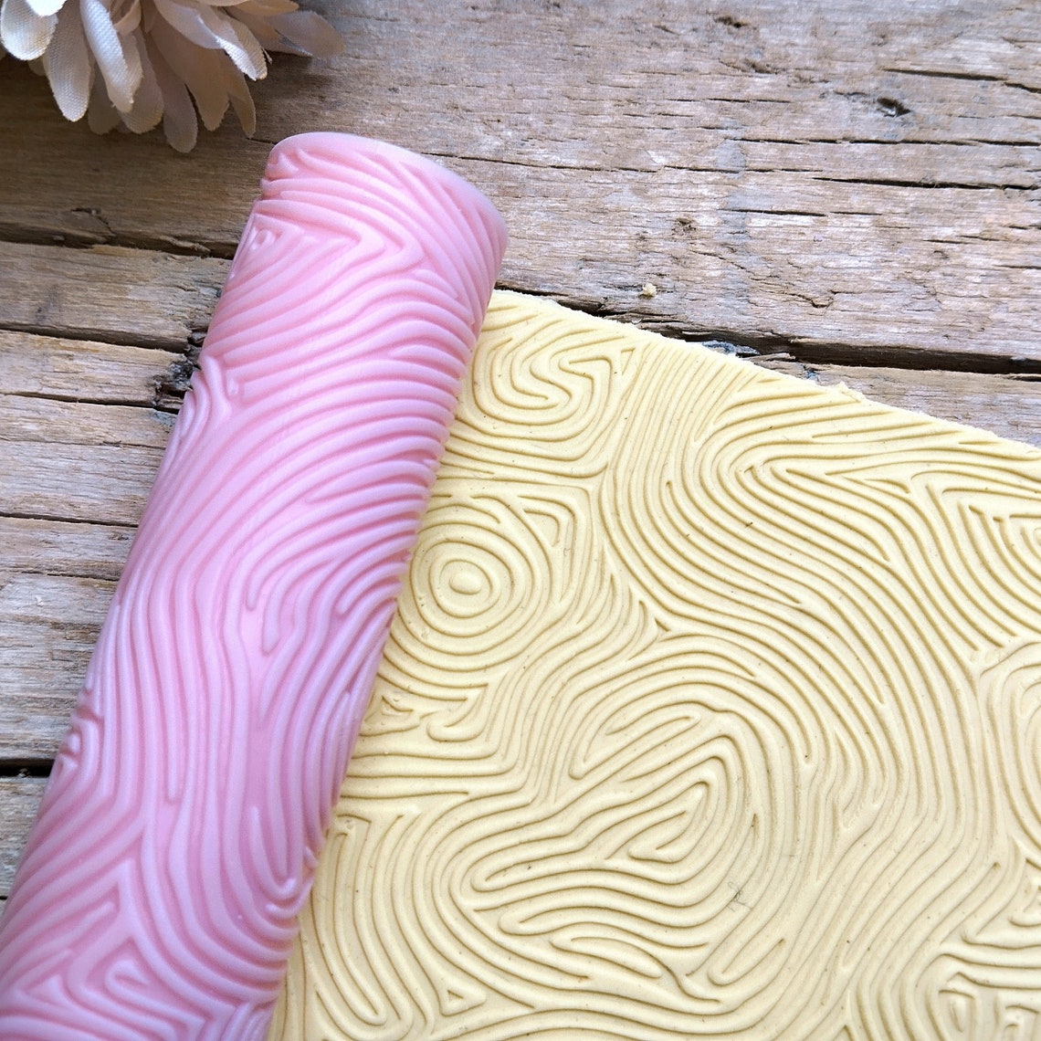 Waves Fingertips Texture Roller, Polymer Clay Tools, Seamless Pattern ...