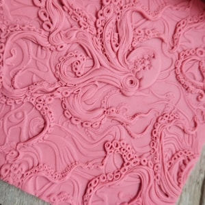 Octopus Tentacles Texture Roller for Polymer Clay Tools, Seamless ...