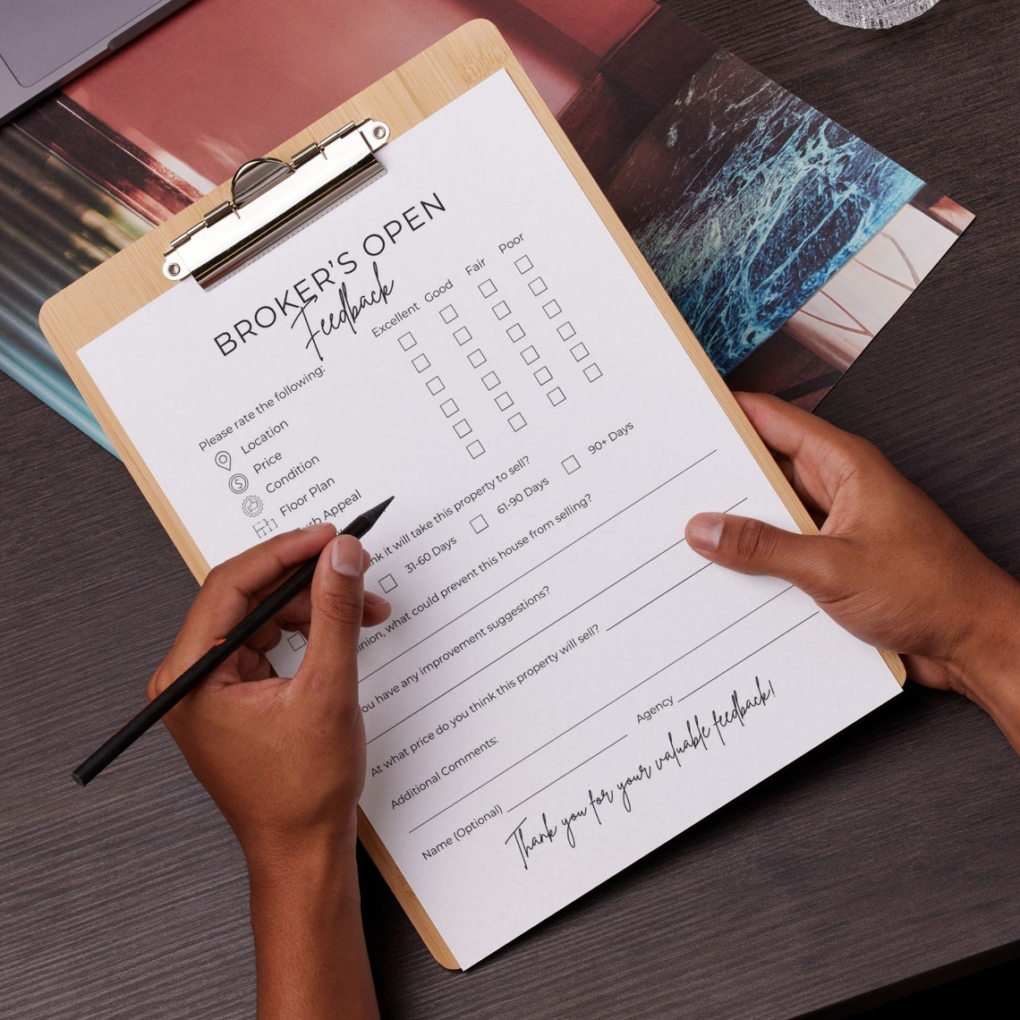 Broker’s Open House Feedback, INSTANT DOWNLOAD, Feedback Form, Canva ...