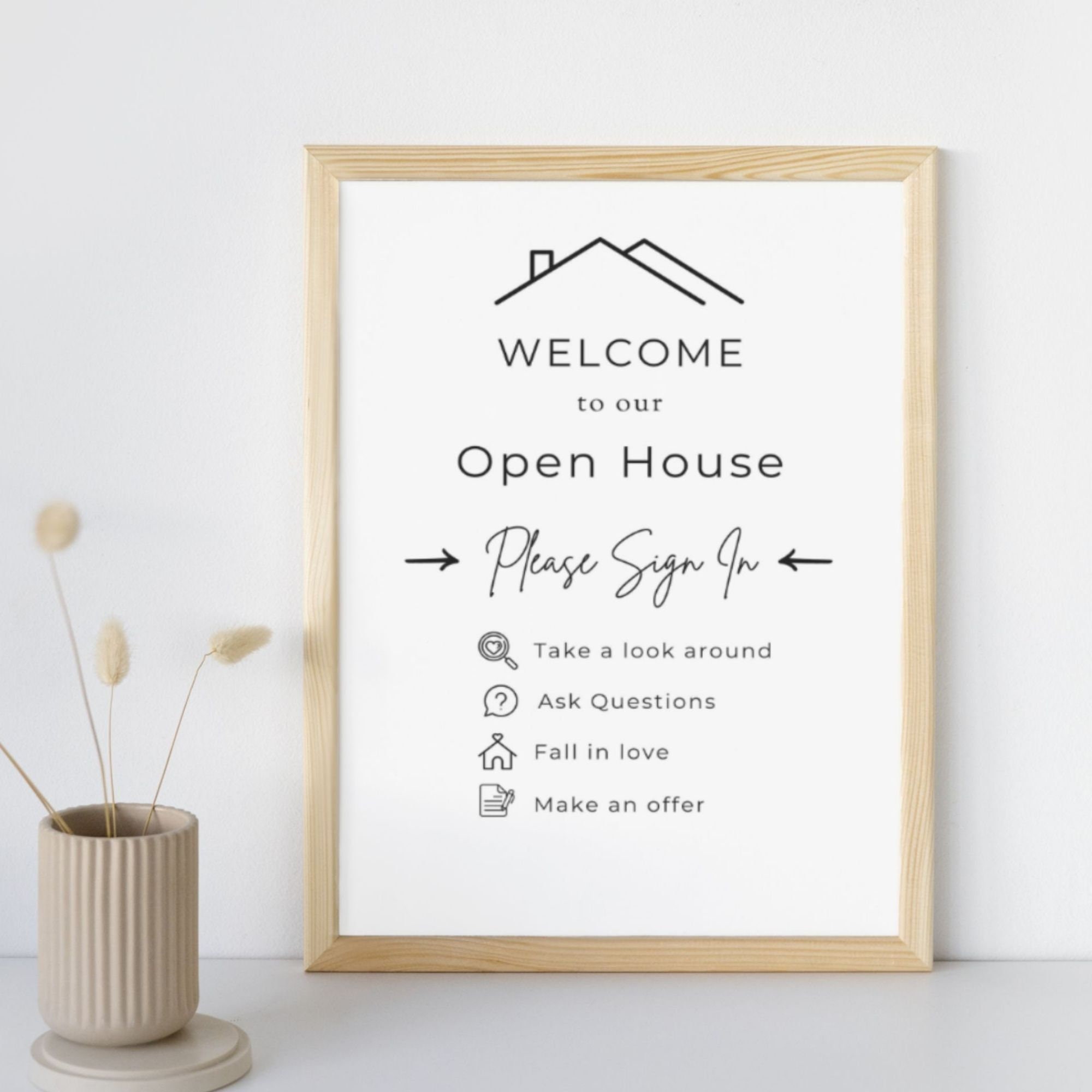 Open House Forms Bundle, INSTANT DOWNLOAD, Open House Sign in Sheets ...