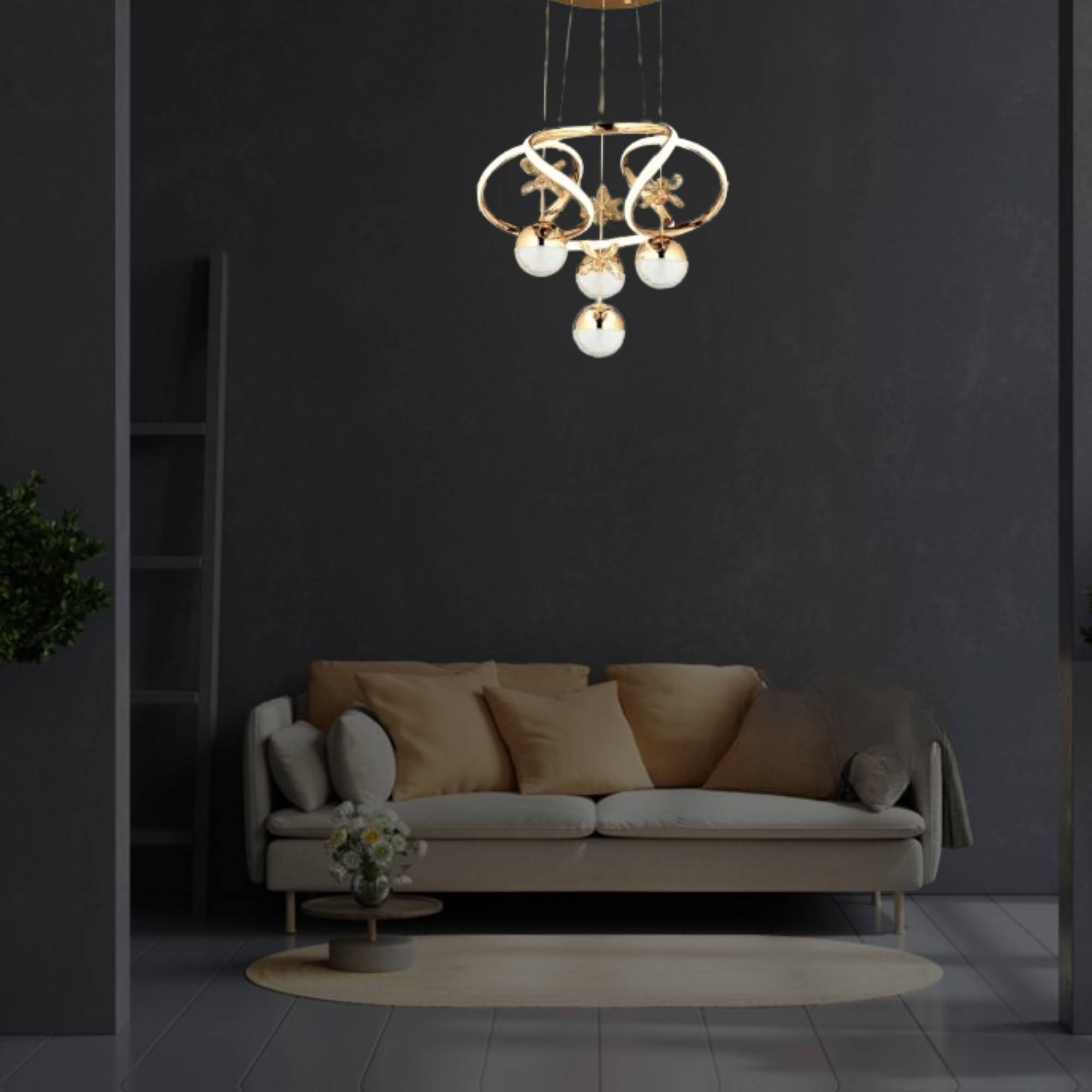 Modern Villa Lobby Lighting, Large Glass Led Chandelier,luxury Hotel ...