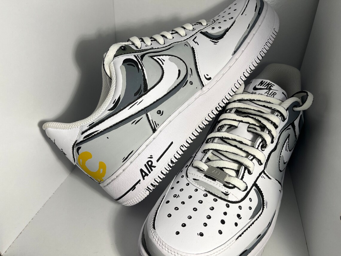 Nike Air Force One “comic Book Kickz”| Custom Sneakers Graphic Gifts ...