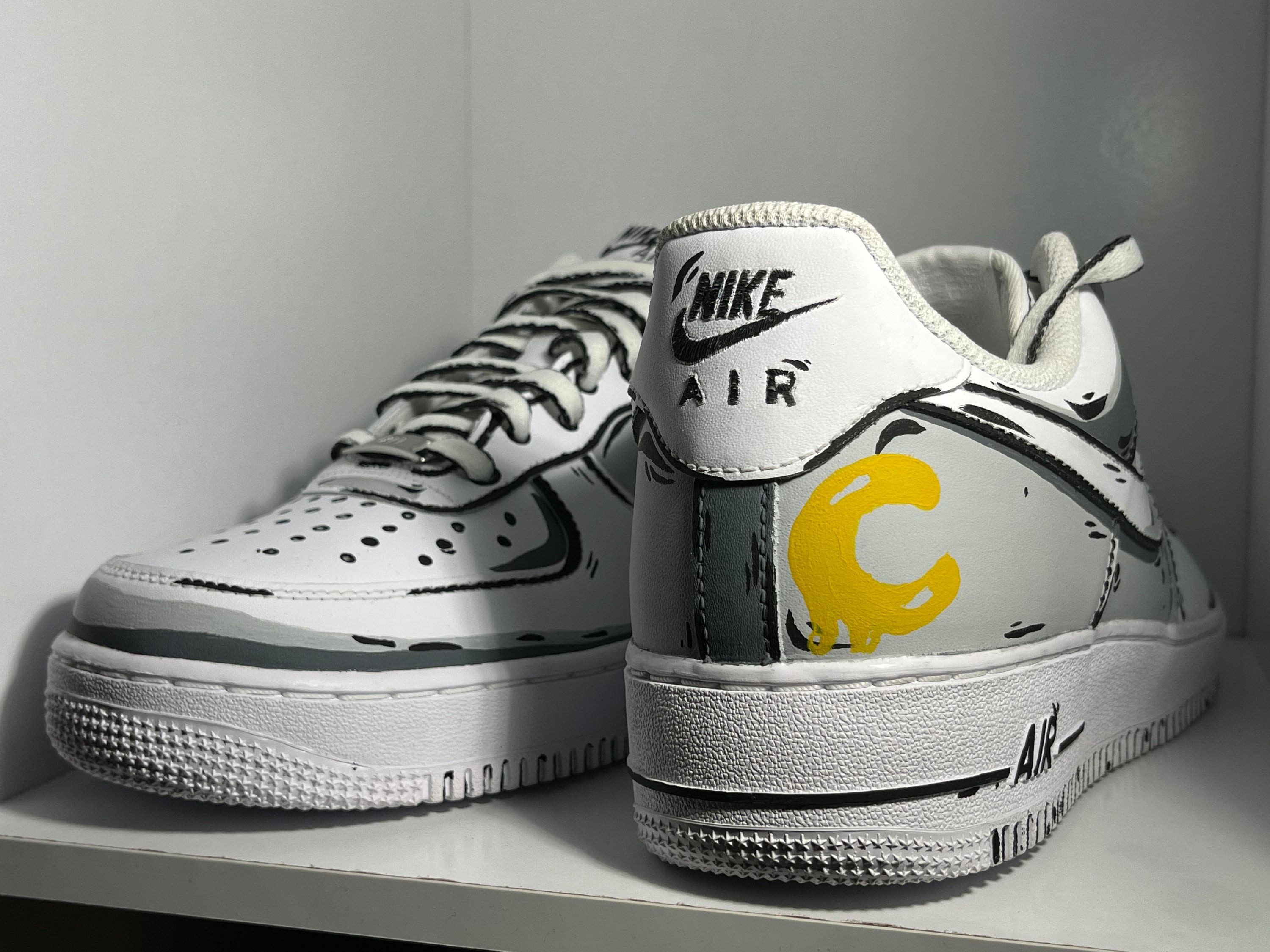 Nike Air Force One “comic Book Kickz”| Custom Sneakers Graphic Gifts ...