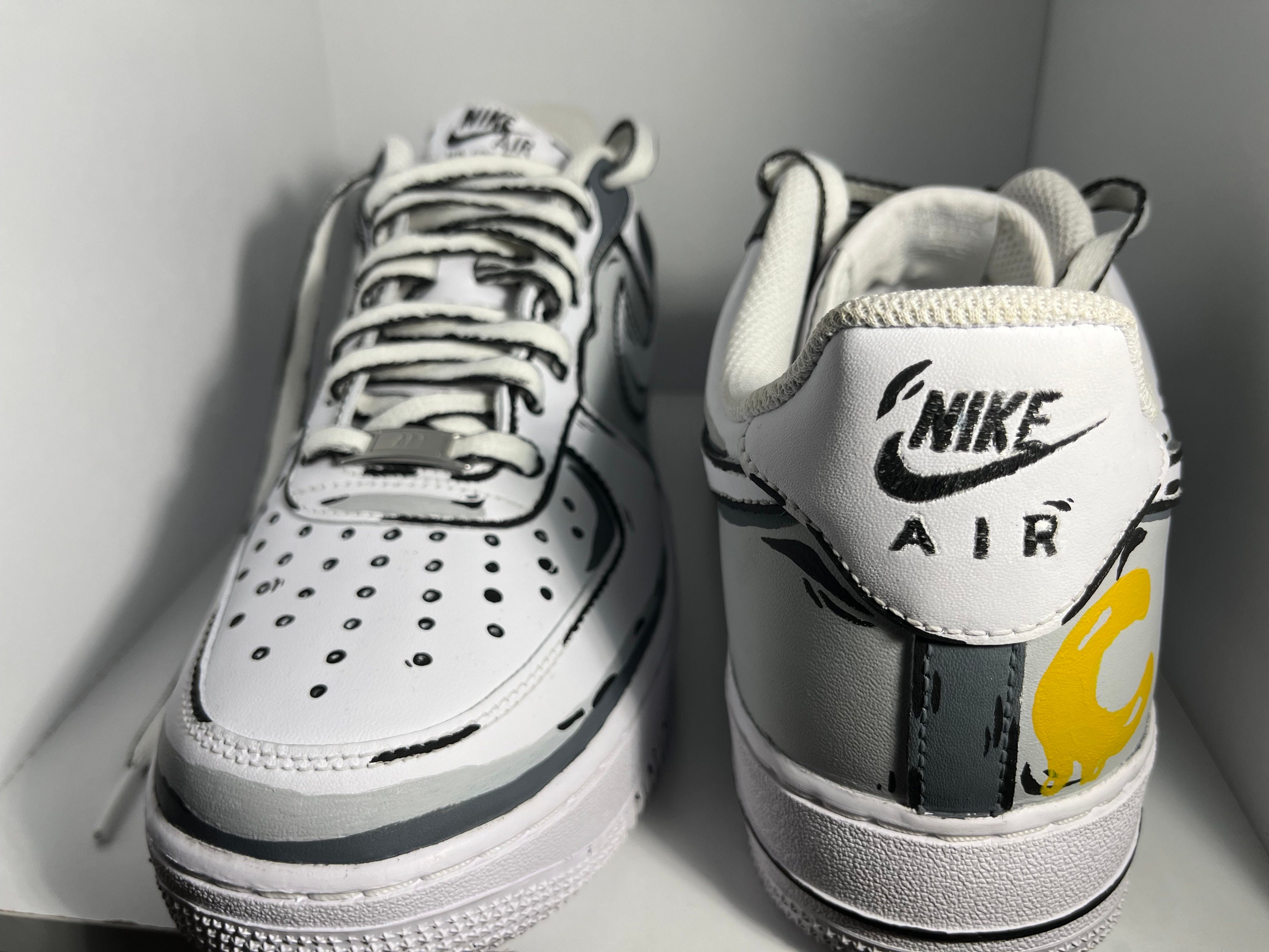 Nike Air Force One “comic Book Kickz”| Custom Sneakers Graphic Gifts ...