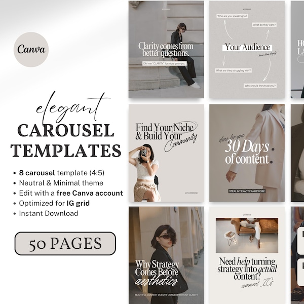 Collage Ig Template - Etsy UK