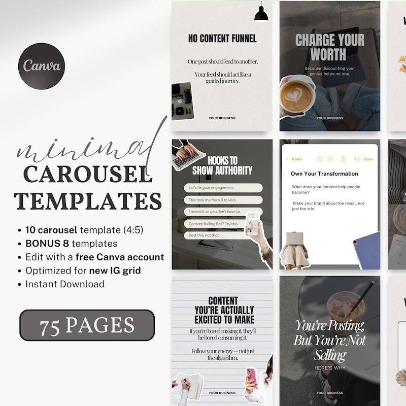 Carousel Template Product - Etsy