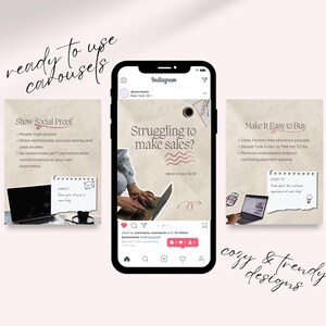 Pink Instagram Template 100 Editable Viral Canva Carousel Templates for ...