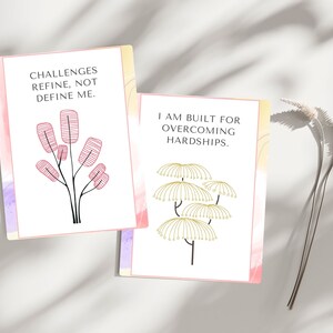 Empowerment Affirmation Cards - A 6 Page PDF Plus 50 JPG 8.5' X 11 ...