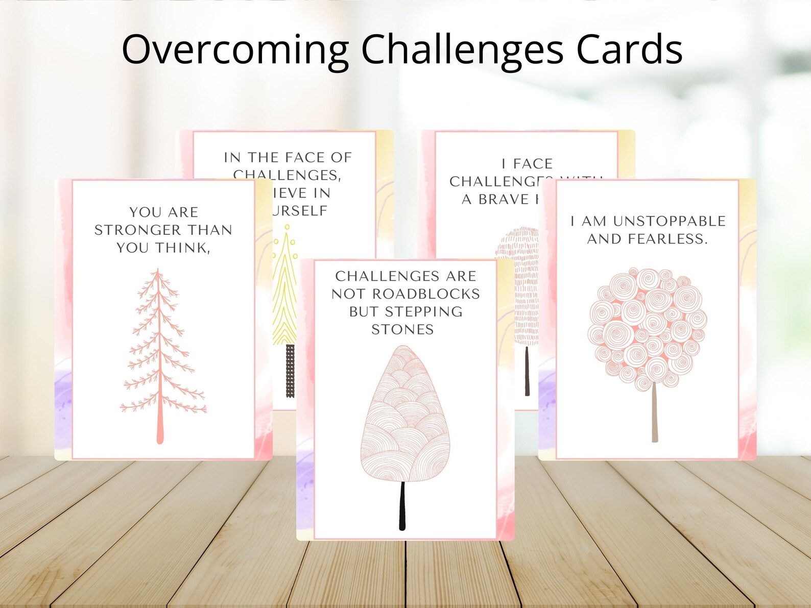 Empowerment Affirmation Cards A 6 Page PDF Plus 50 JPG 8.5' X 11' Full ...