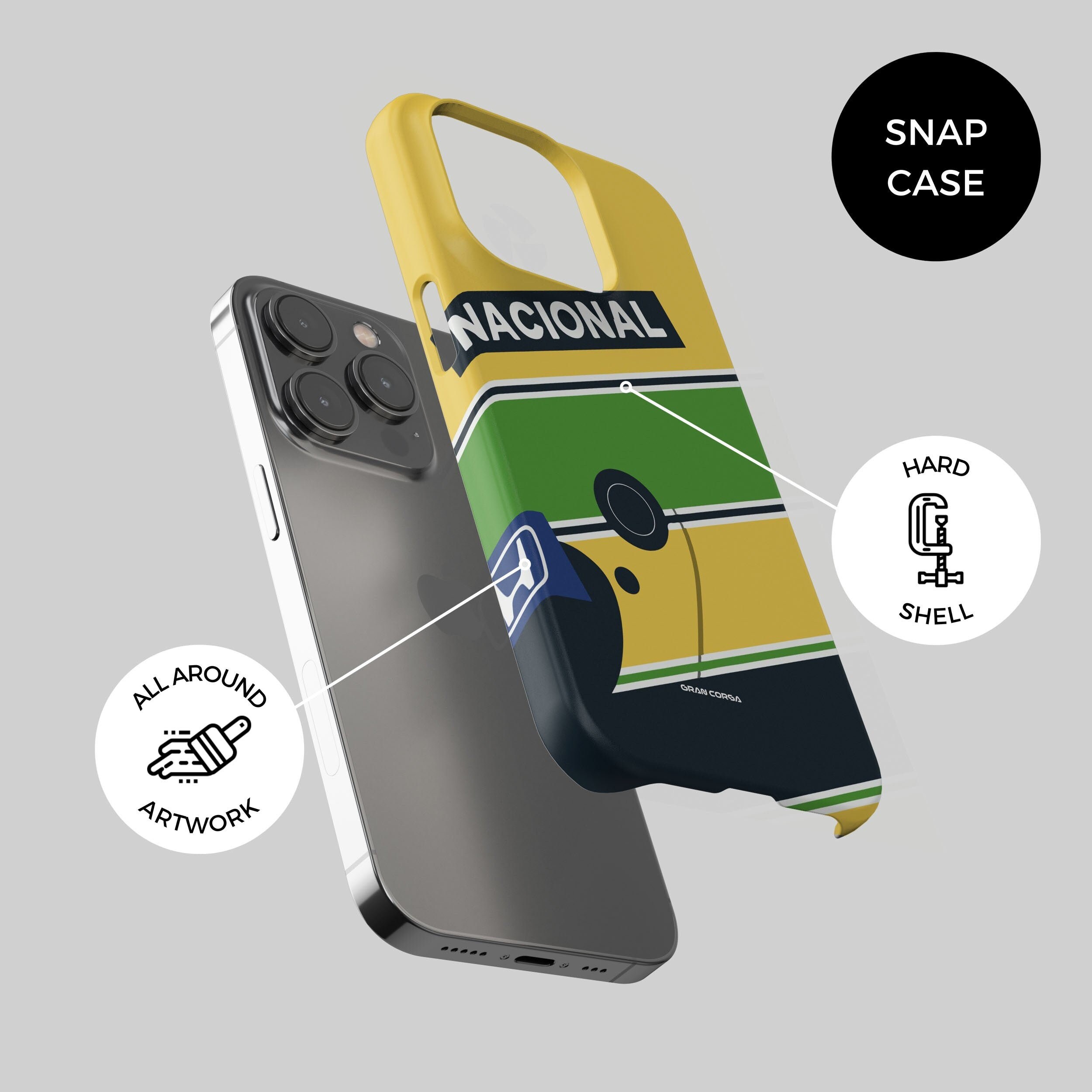 Ayrton Senna F1 Mclaren 1988 MP4/4 Helmet Phone Case for iPhone for ...