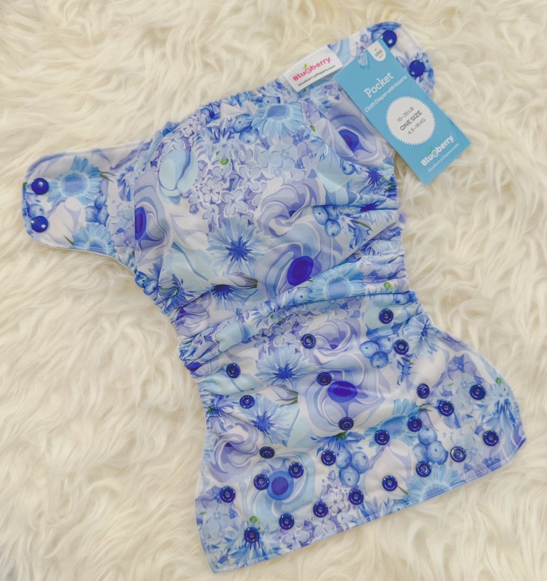 Floral Pocket Diaper 10-35 Lbs No Insert - Etsy