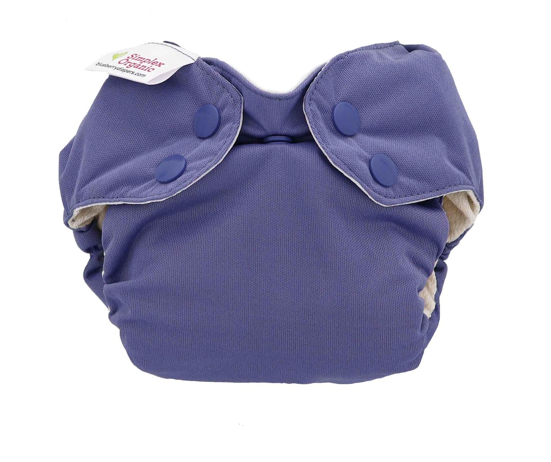 Organic Cotton Newborn AIO Diaper-denim - Etsy
