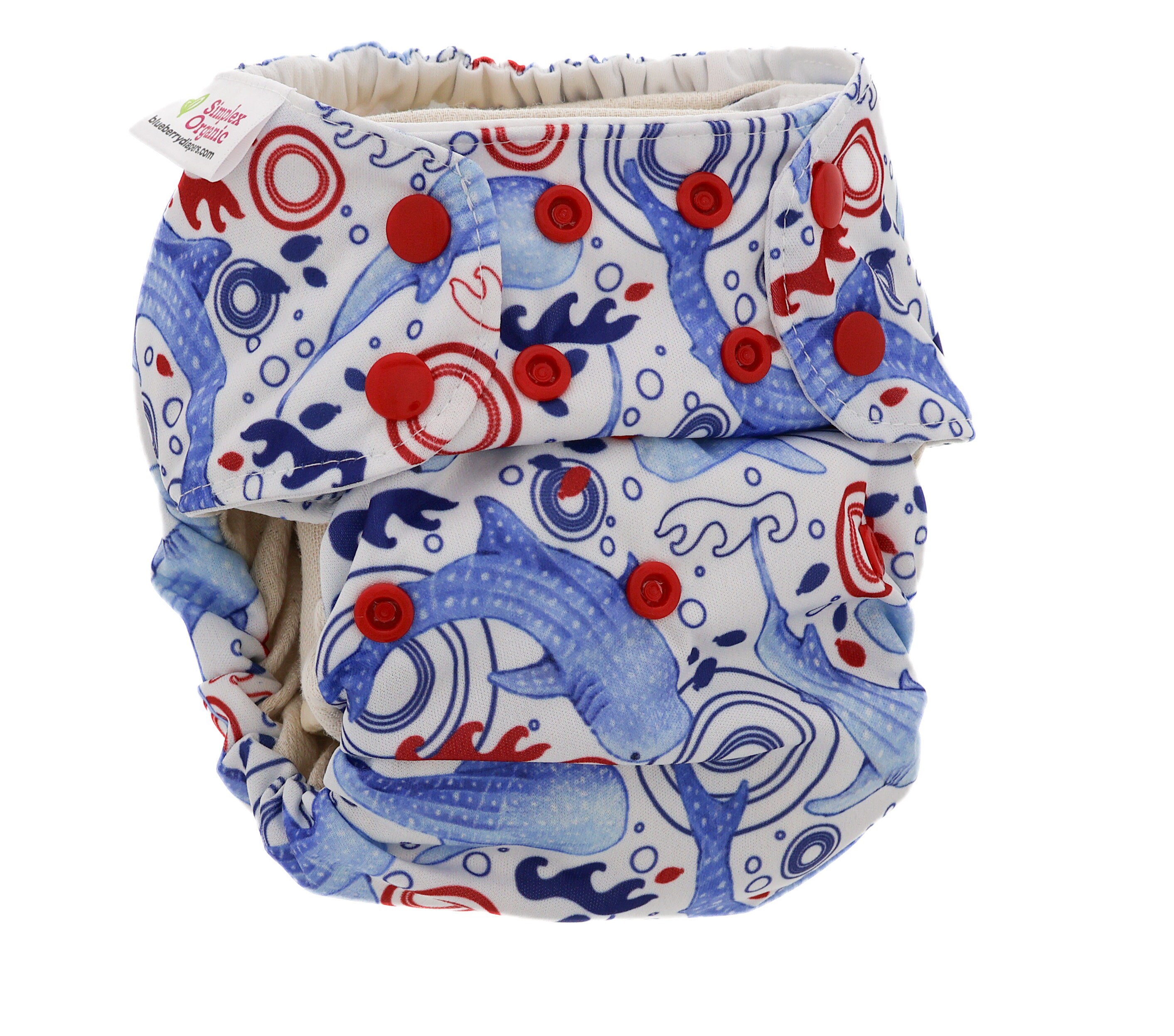 Organic One Size AIO Diaper-whale of a Tail - Etsy