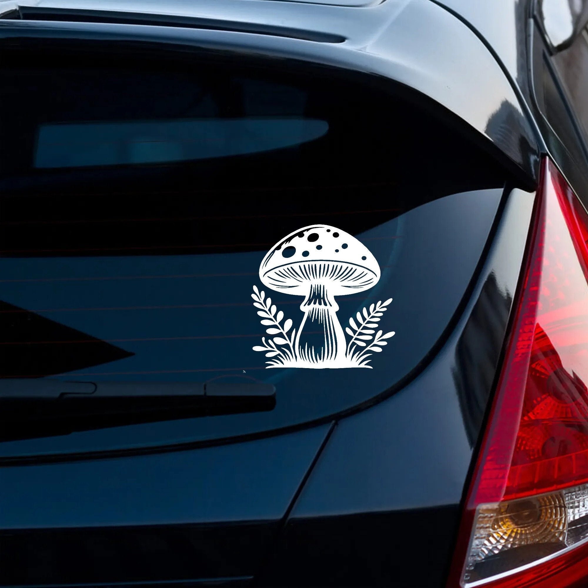 Mushroom Sticker for Car Decal for Window, Mushroom Decal, Mystic ...