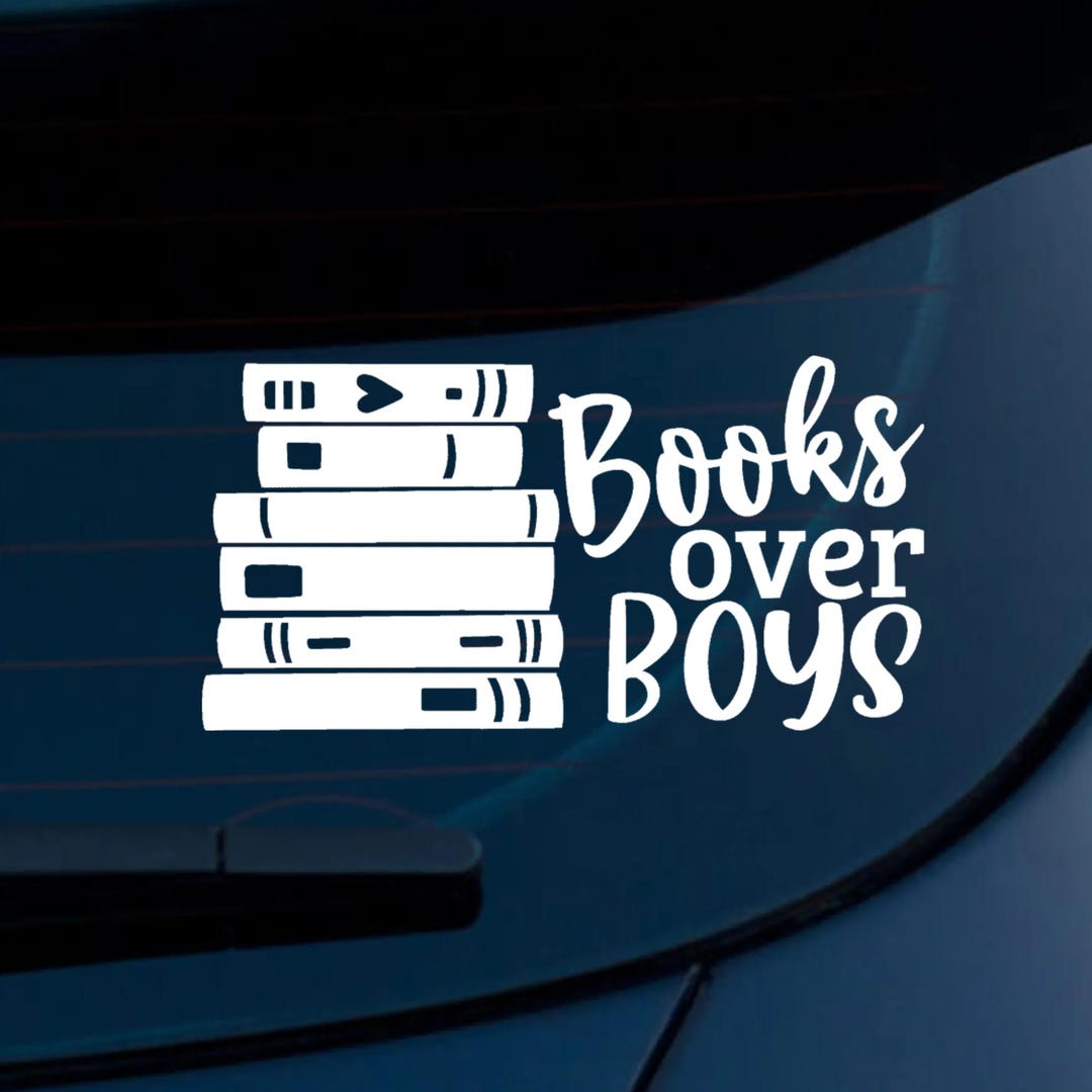Books Decal, Books Sticker, Reading Decal, Reading Sticker, Books Car ...