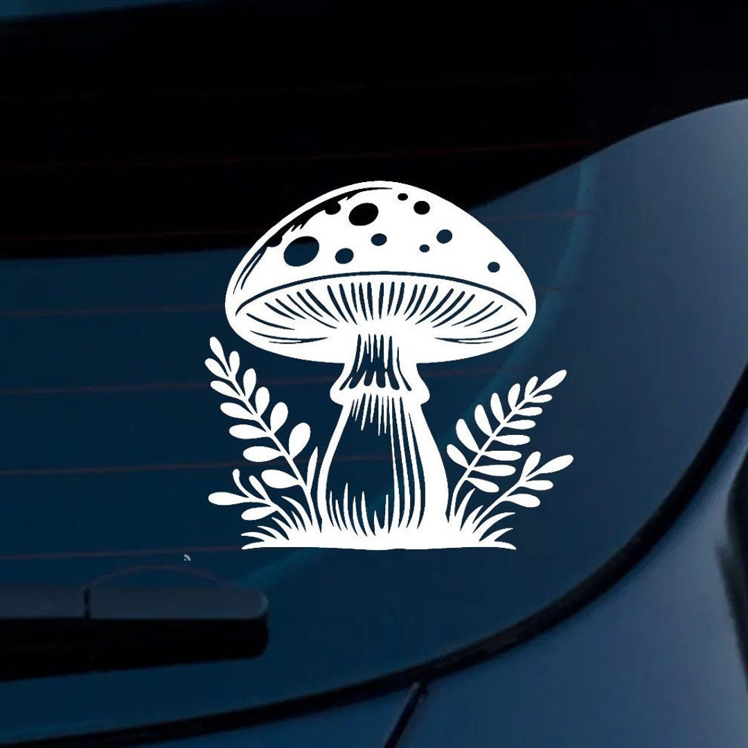 Mushroom Sticker for Car Decal for Window, Mushroom Decal, Mystic ...