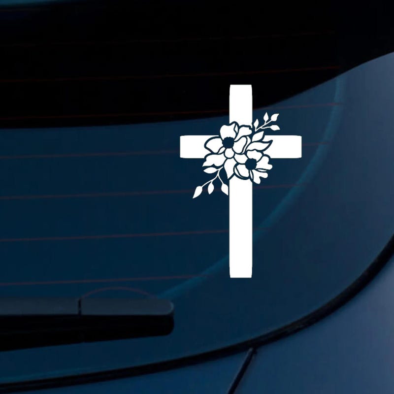 Cross Decal - Etsy