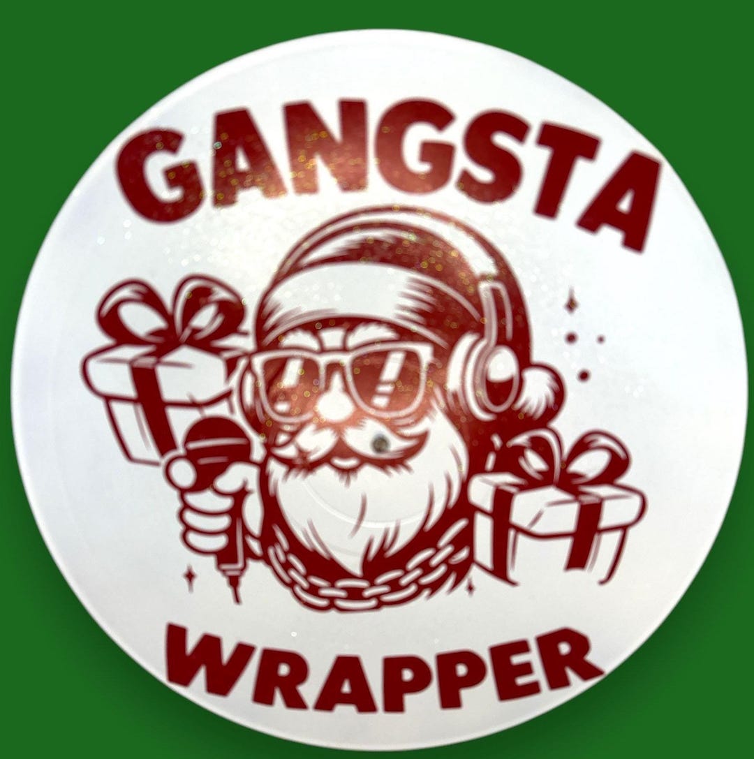 X-mas Gangsta Wrapper. Vintage Vinyl Record Art - Etsy