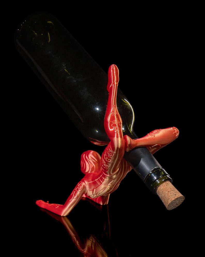 3d-printed Contortionist Wine Holder: Unique PLA Decor - Etsy