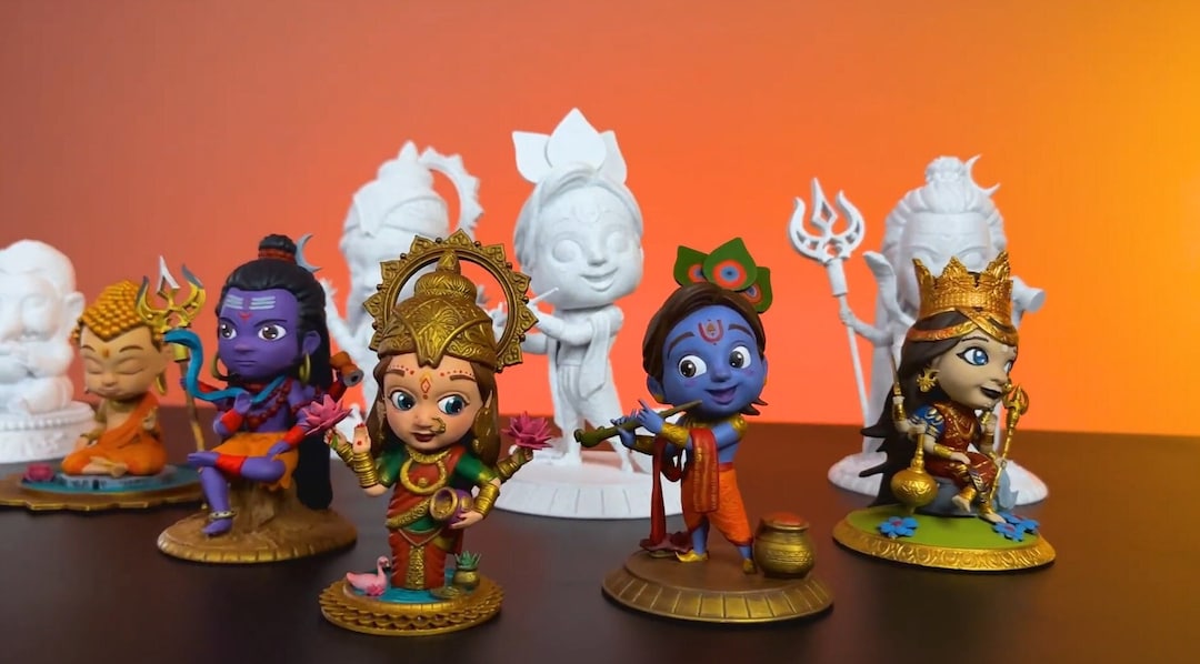 Chibi Hindu Gods: 3D Printed Home Decor - Etsy