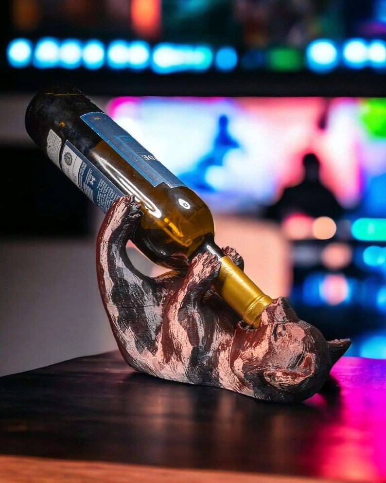 Handmade 3d-printed Red Panda Wine Holder: Eco-friendly Decor - Etsy