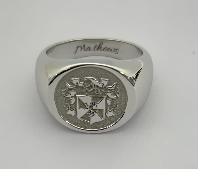 Personalized Family Crest Signet Ring | Customized Wax Seal Family ...