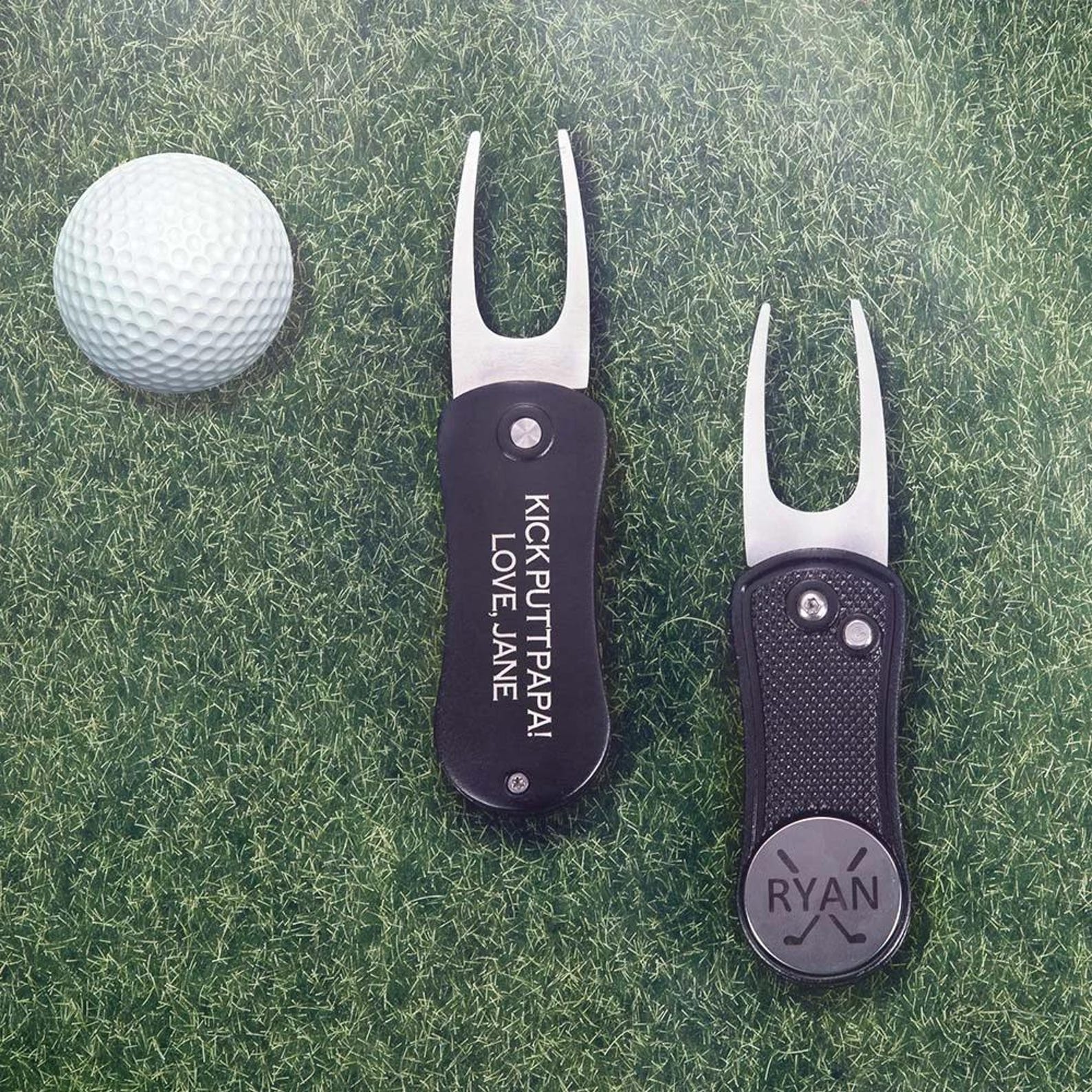 Personalized Engraved Golf Marker Divot Tool | Name Divot Market Tool ...
