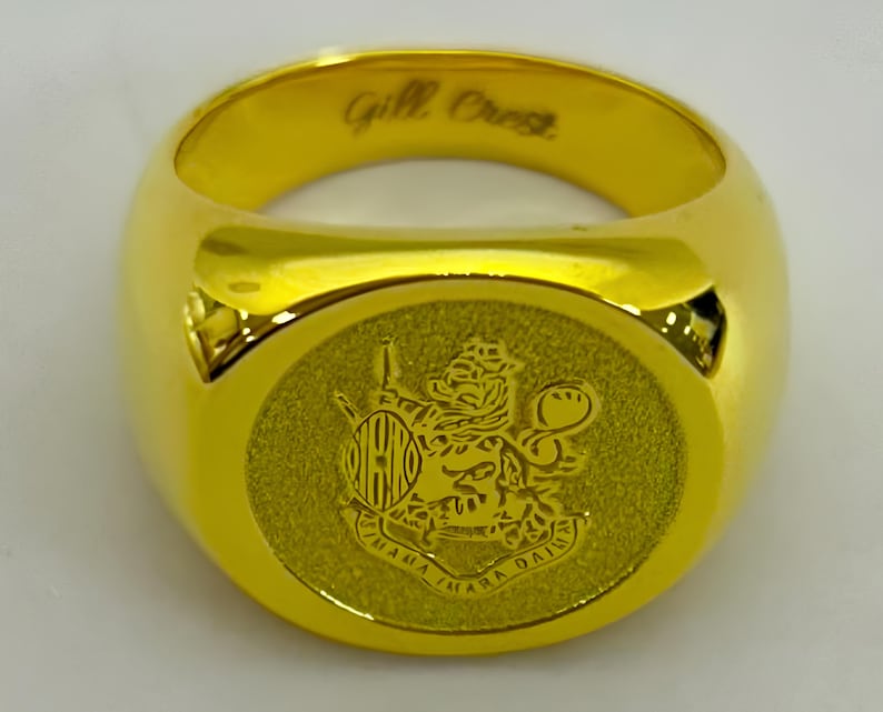 Personalized Family Crest Signet Ring | Customized Wax Seal Family ...