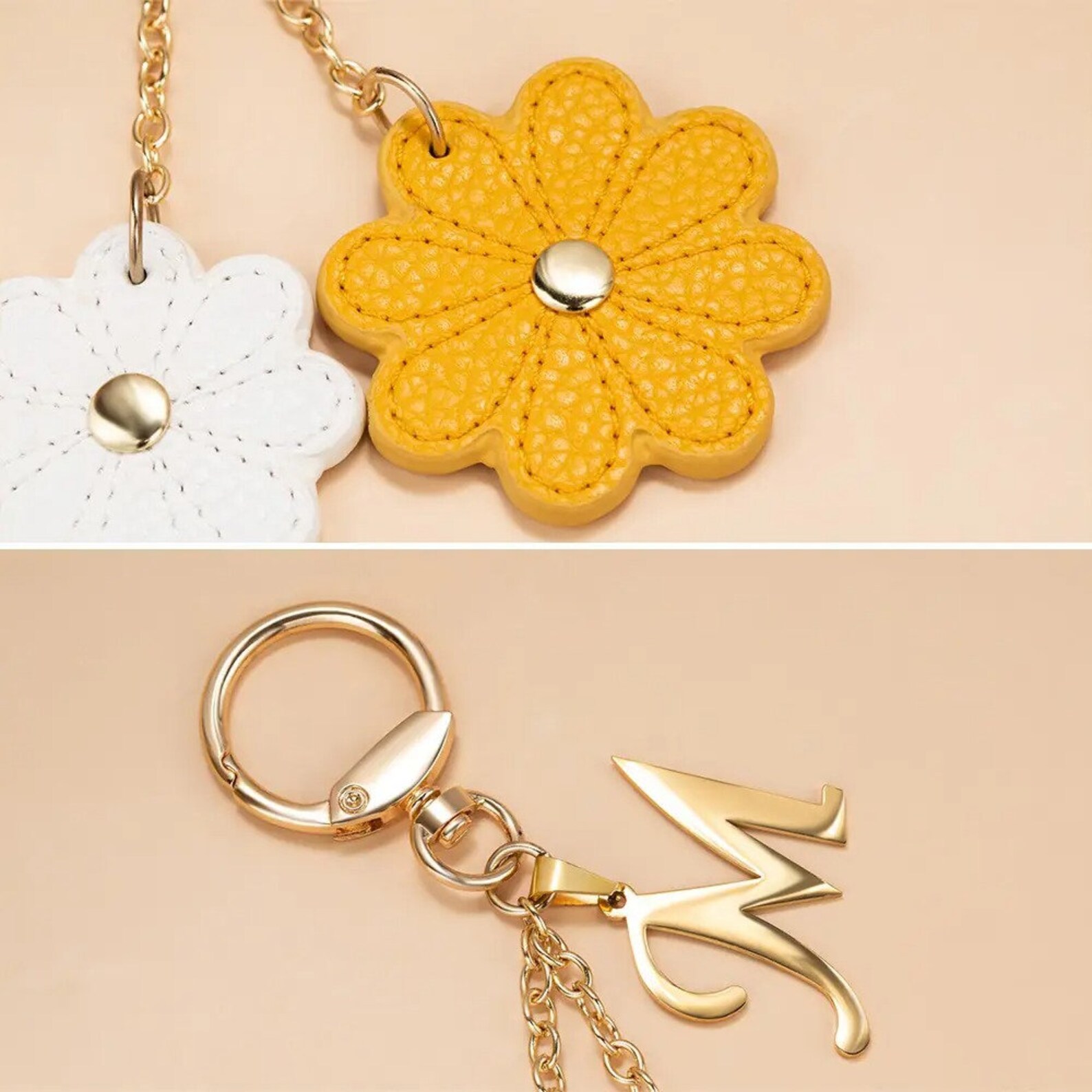 Personalized Daisy Hat Clip With Initial Charm | Magnetic Hat Clip ...