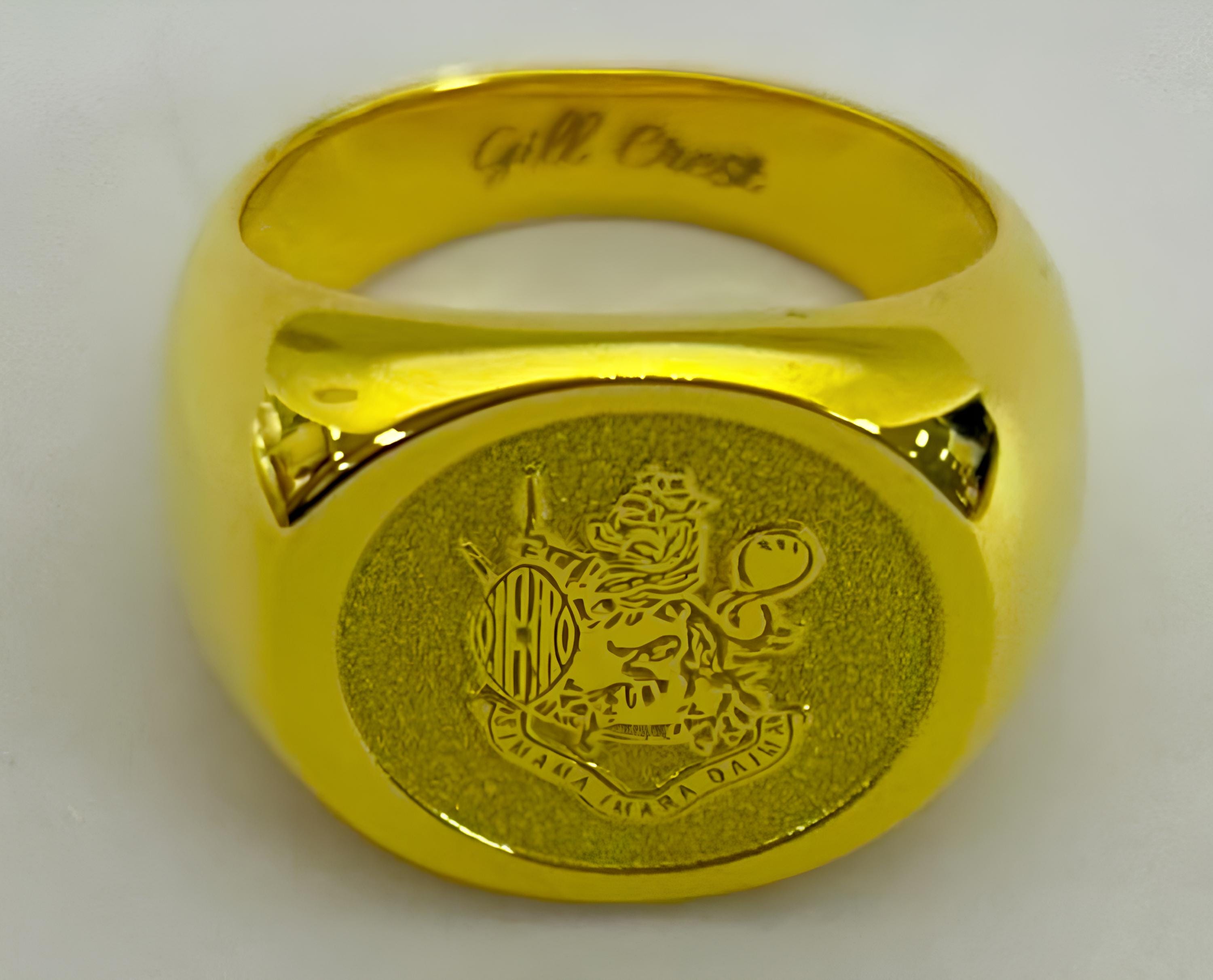 Personalized Family Crest Signet Ring | Customized Wax Seal Family ...