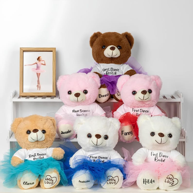 Custom Dancer Ballerina Shirt Tutu Doll Bear | Personalized Name Little ...