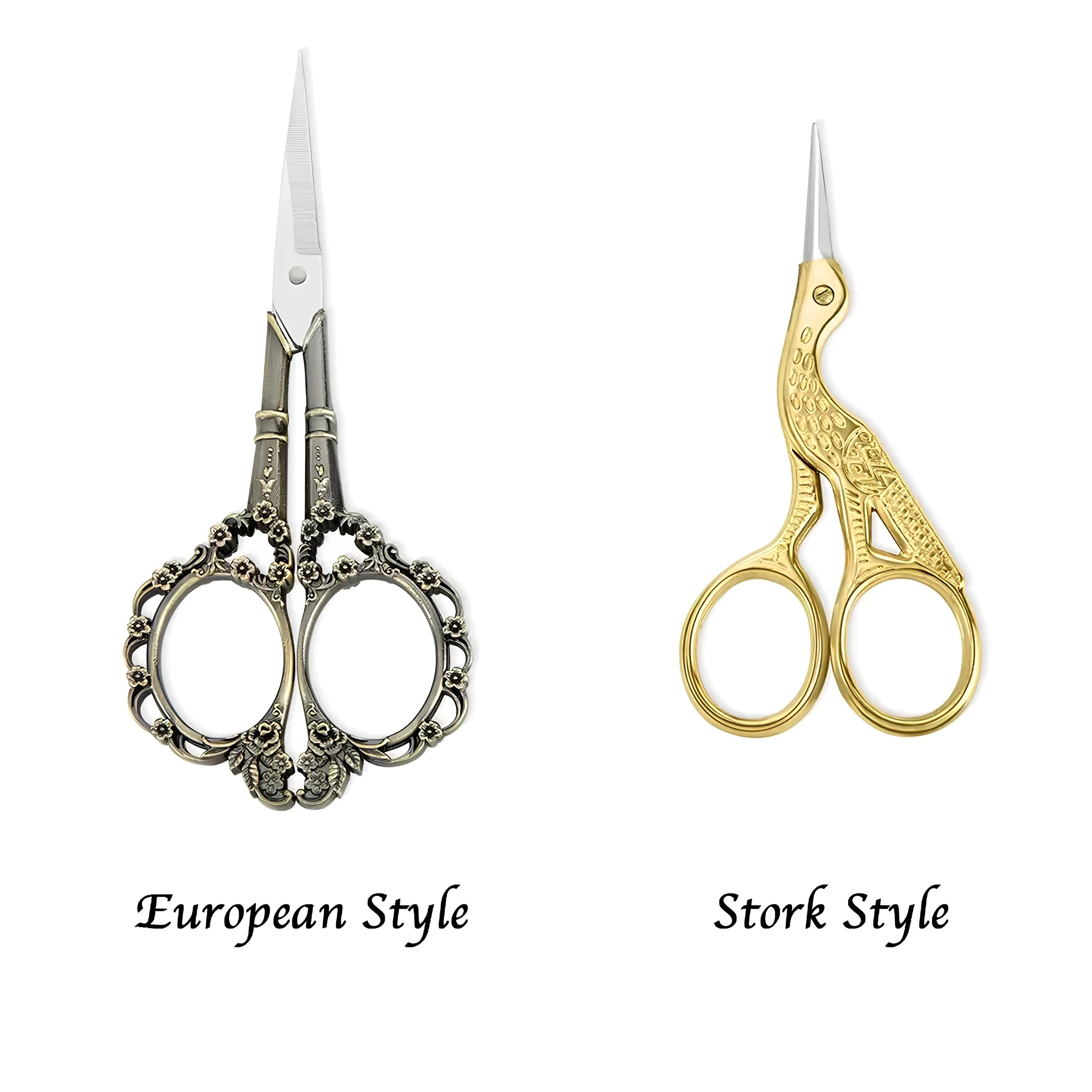 Personalized Vintage Art Embroidery Scissors With Wooden Box Engraved ...