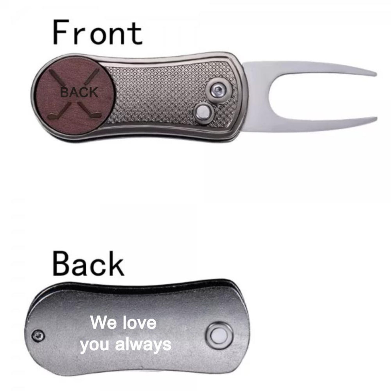 Personalized Engraved Golf Marker Divot Tool | Name Divot Market Tool ...