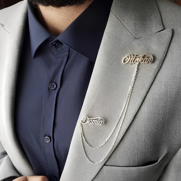 Lapel Pin Chain - Etsy