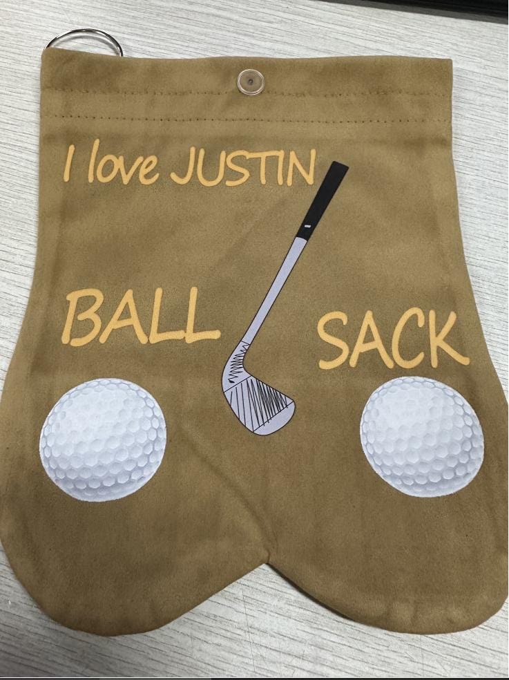 Personalized Name Golf Ball Sacks | Portable Flannelette Golf Ball Bag ...
