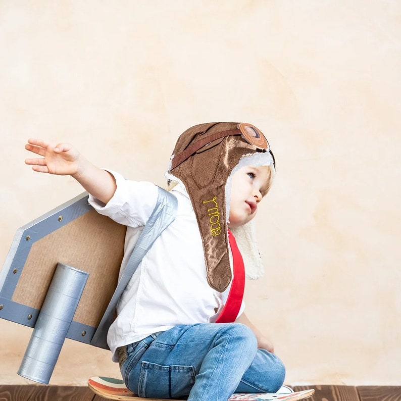 Custom-designed Name Aviator Hat for Kids | Toddler Aviator Hat ...
