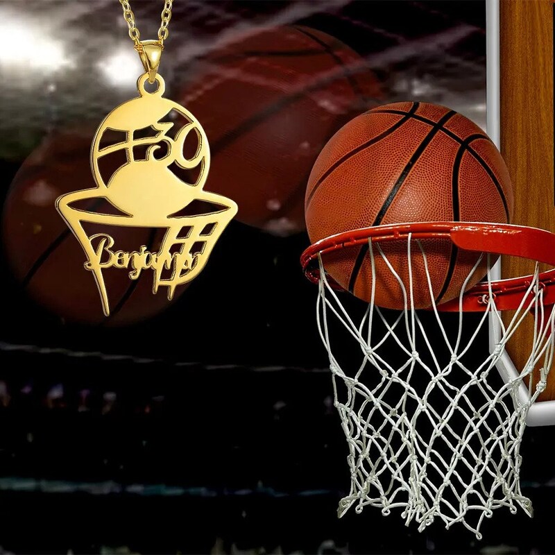 Basketball Necklace - Etsy