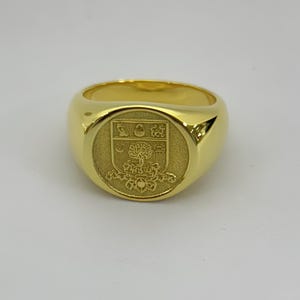Family Signet Ring Sterling Silver 925 | Personalized Family Crest ...